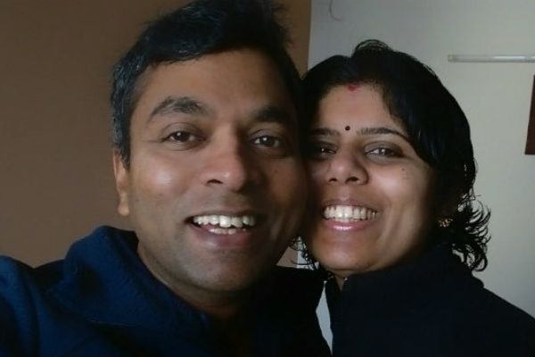 Rekha Rajan couple photo